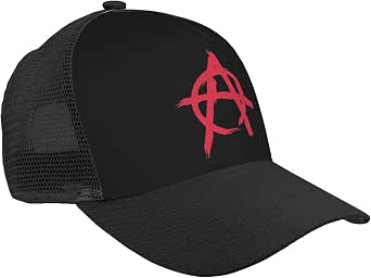 THRU Anarchy Symbol Mesh Baseball Cap Adjustable Twill Mesh Trucker Hat ...