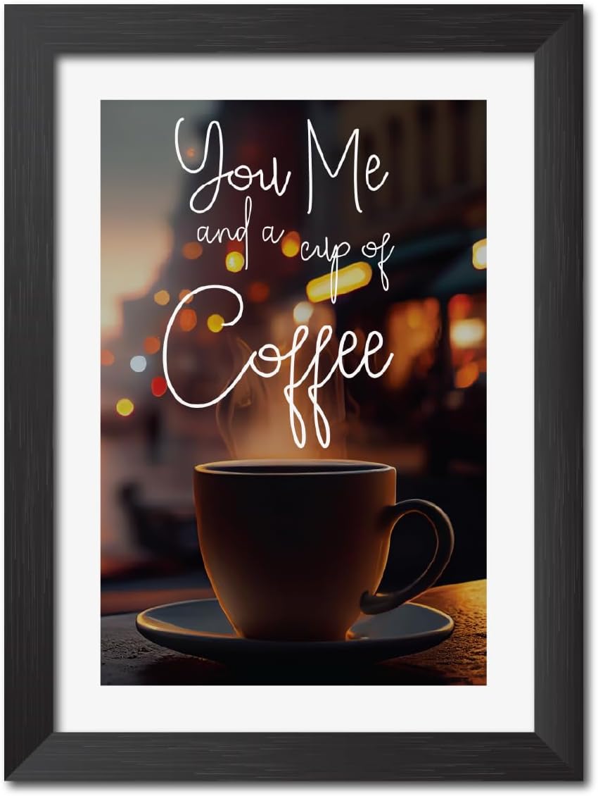 inspire TA Coffee Quotes Wall Frames Coffee Motivational Photo Frames ...