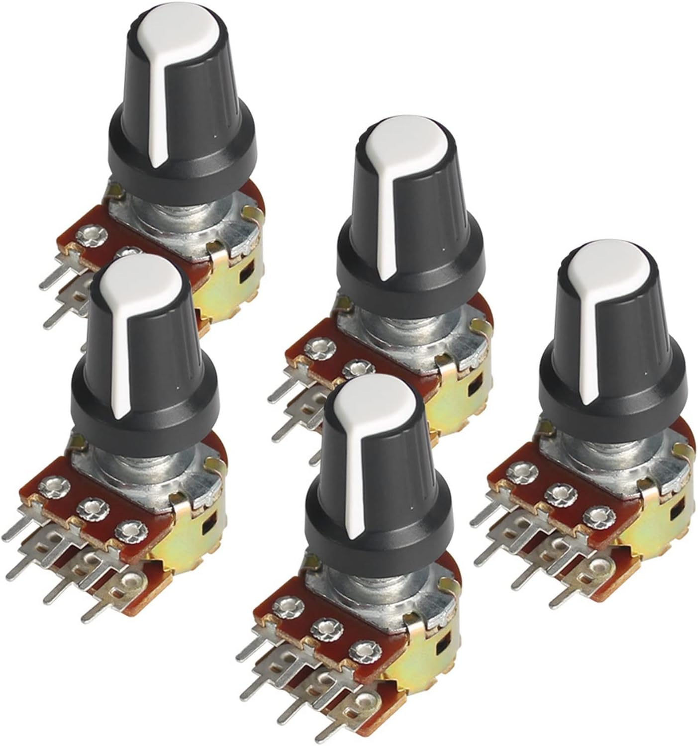 Amazon.com: JMORCO 50Set WH148 Potentiometer 15mm 6pin with White AG2 ...