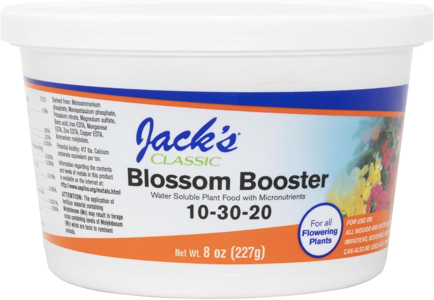 Amazon.com : Jack's Classic 10-30-20 Blossom Booster Water-Soluble ...