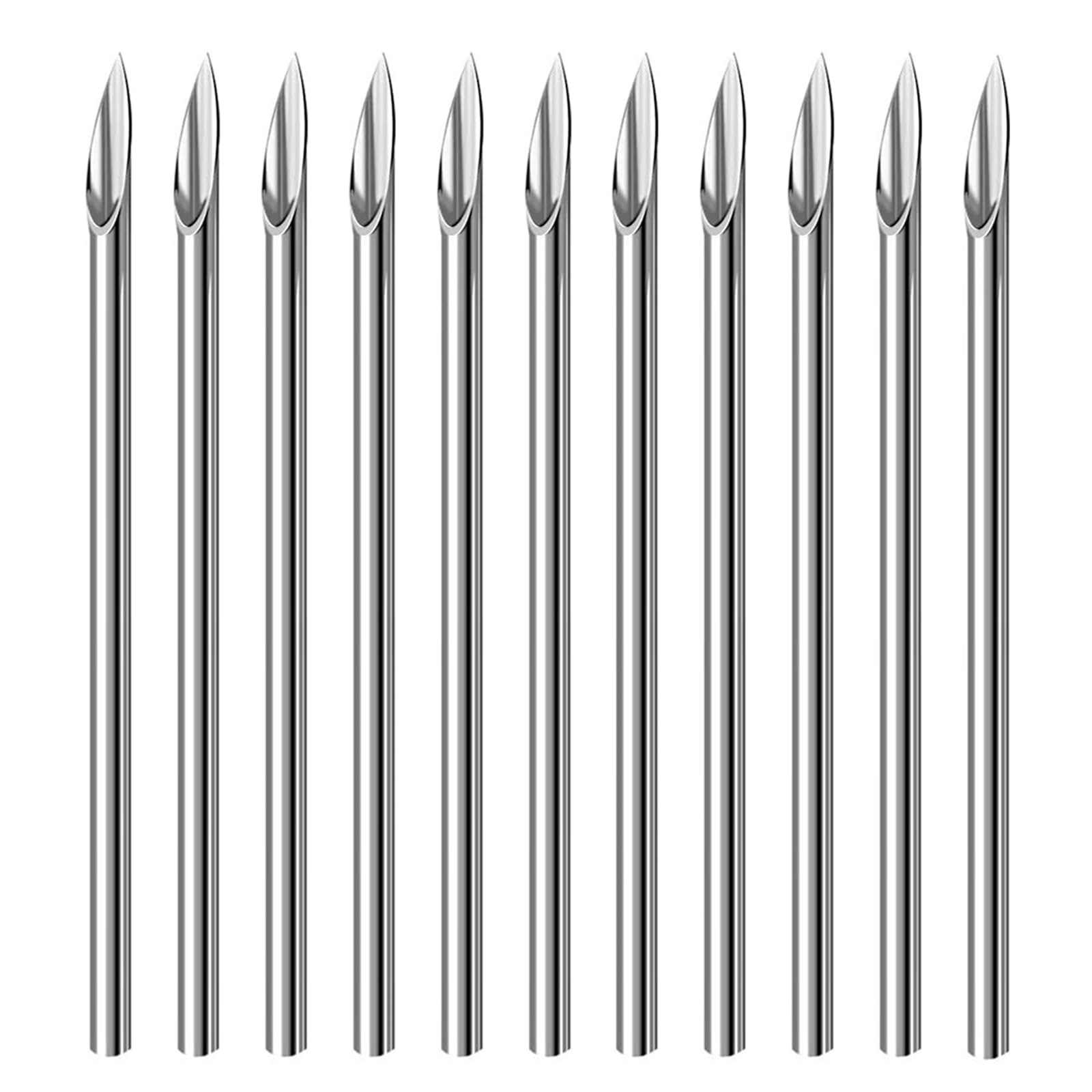 Amazon.com: Piercing Needles,40PCS 13G Stainless Steel Sterile ...