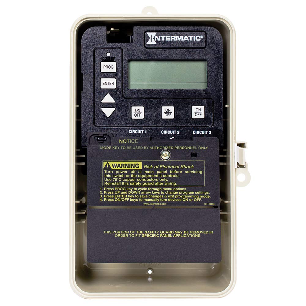 Intermatic PE153PF 3-Circuit Digital Time Switch - Outdoor Enclosure ...