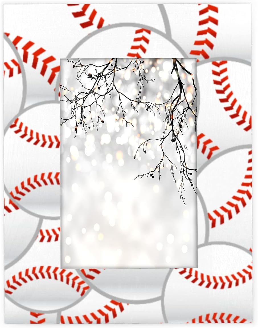 Amazon.com - AUUXVA Baseball Balls 5x7 Picture Frame, Sport Theme Photo ...