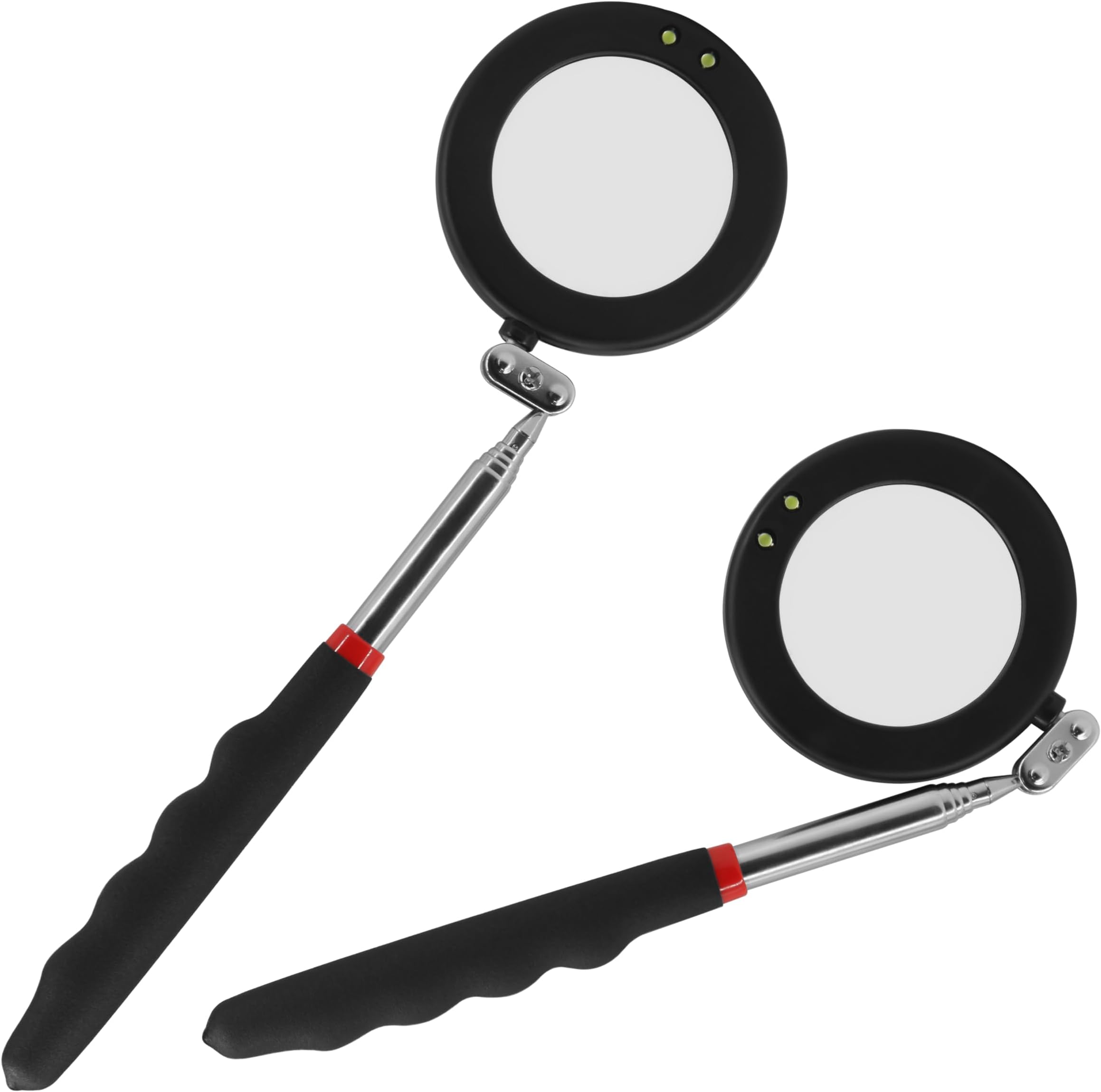 Amazon.com: Betterstar Telescoping Inspection Mirror With 2 Light Small ...