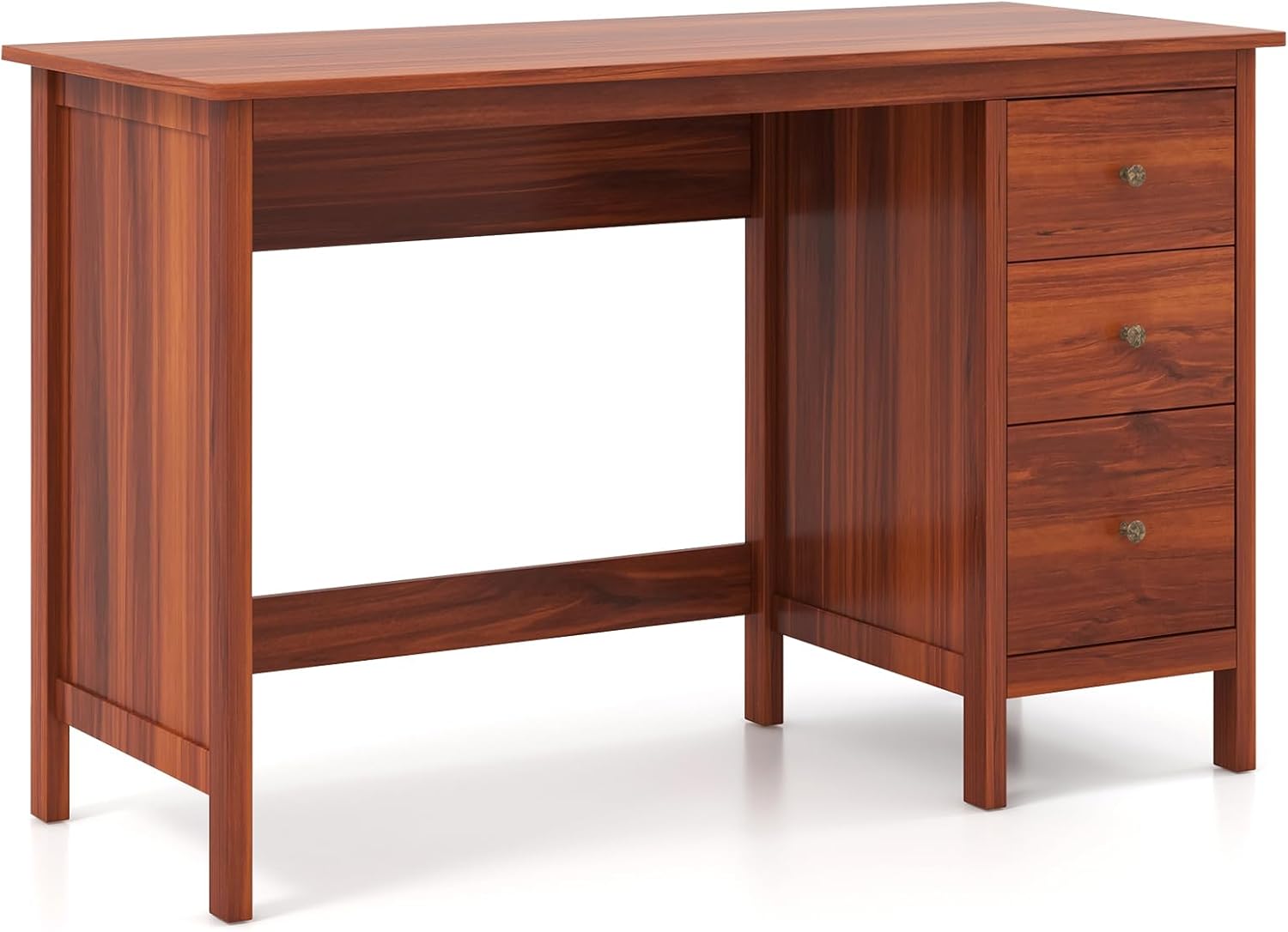 IFANNY Computer Desk with Drawers, Modern Office Table with Storage ...