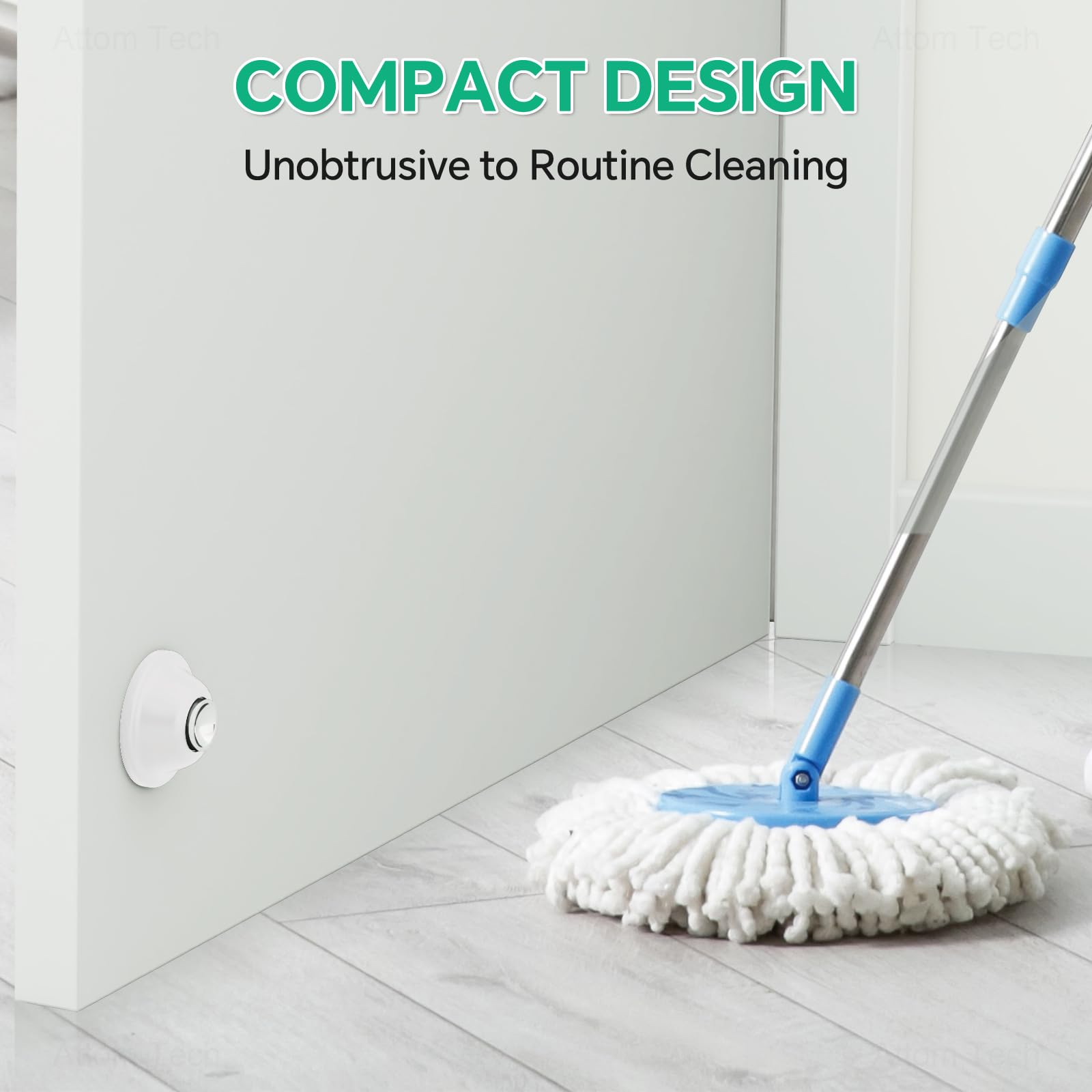 Snapklik.com : NiHome White Magnetic Door Stop For Secure Door Holding ...