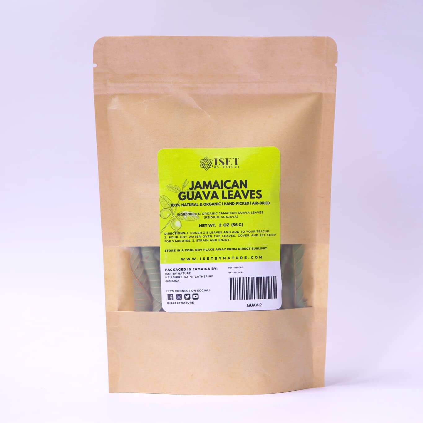 Amazon.com : Guava Leaf Tea, Organic Whole Leaves, Origin: Jamaica ...