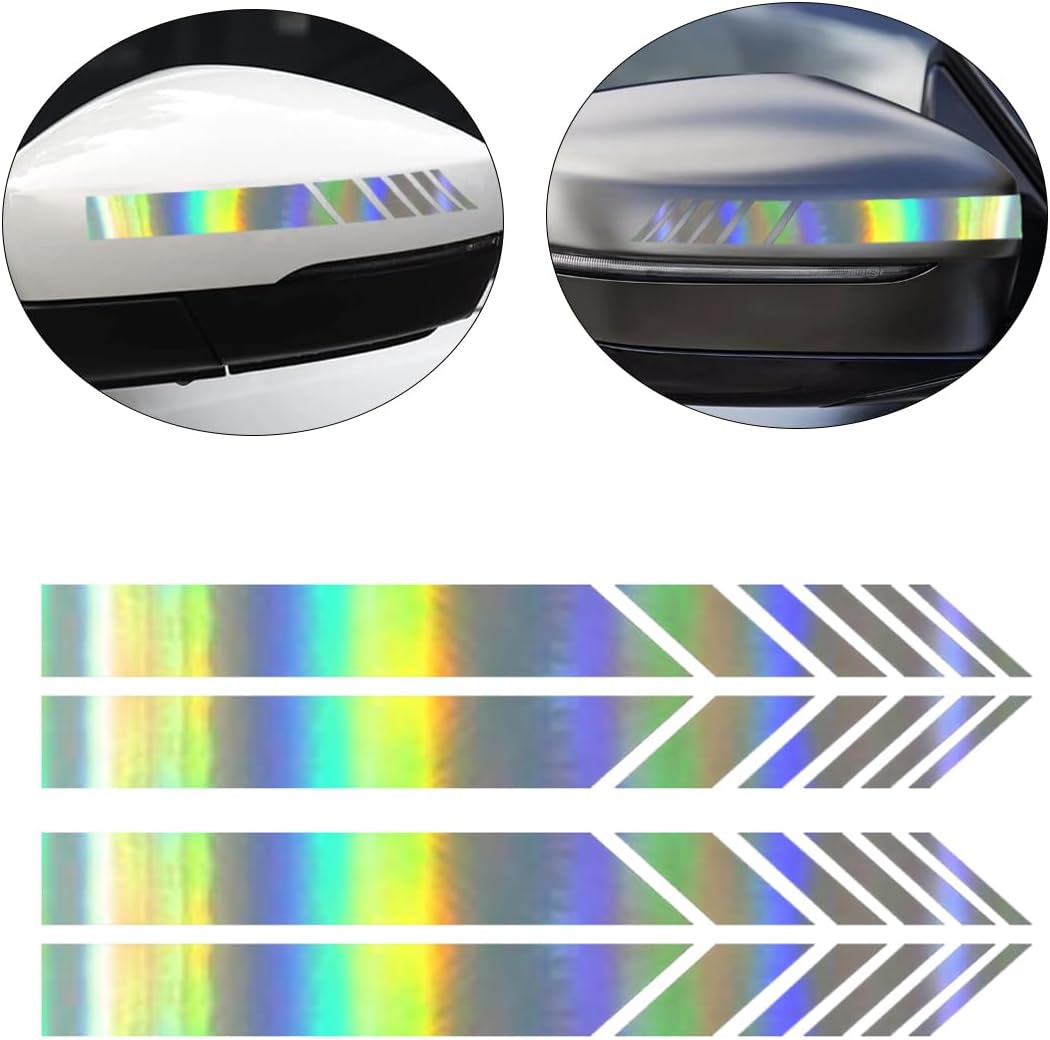 Amazon.com: 4pcs Rear View Mirror Stickers, DIY Body Stickers Side ...