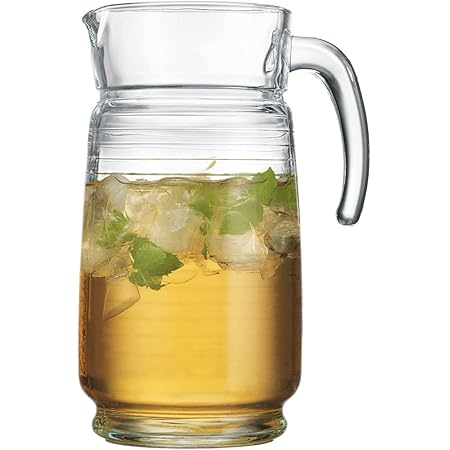 Amazon.com: Circleware Circles Glass Beverage Drink Dispenser Pitcher ...