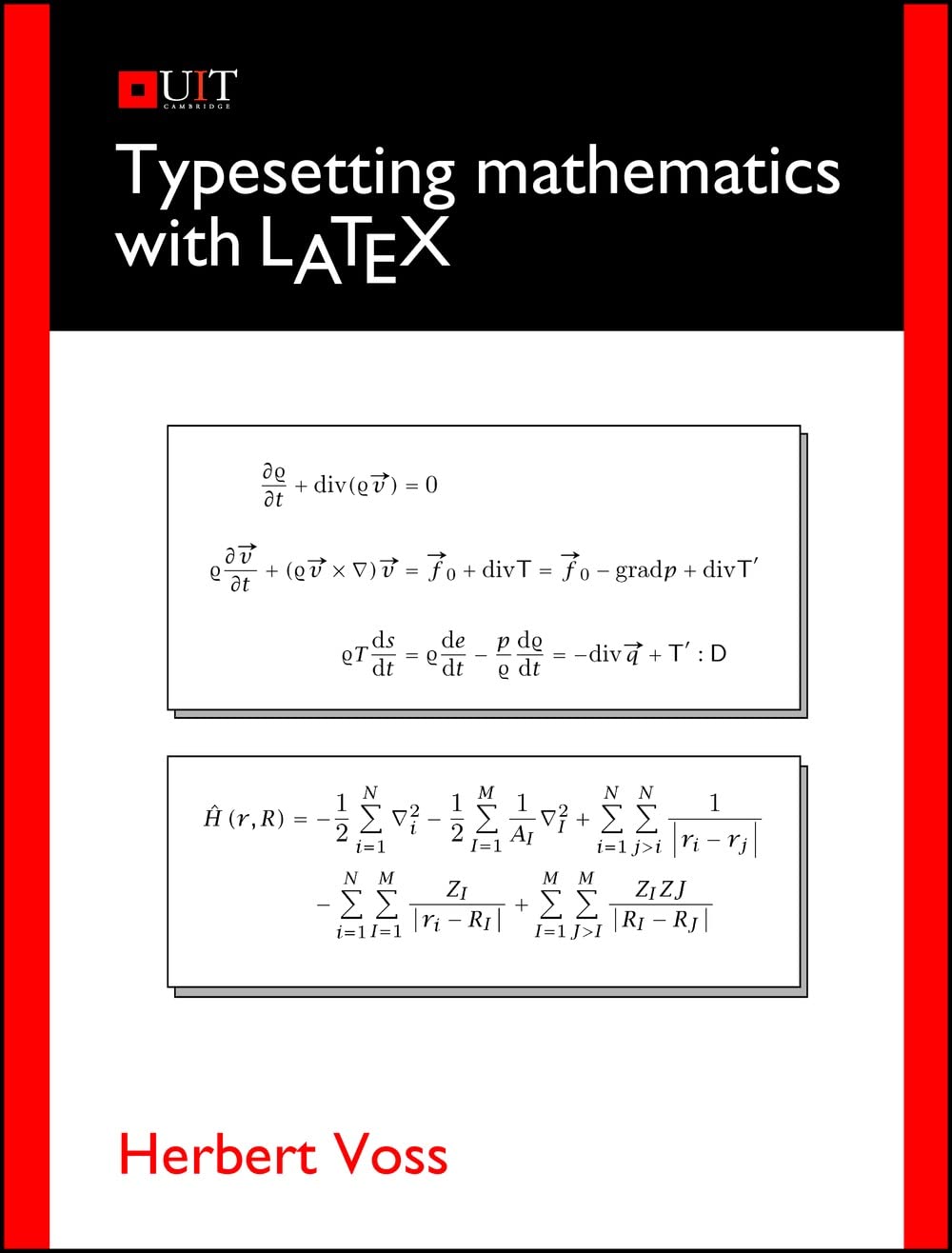 Typesetting Mathematics with LaTeX: 9781906860172: Computer Science ...