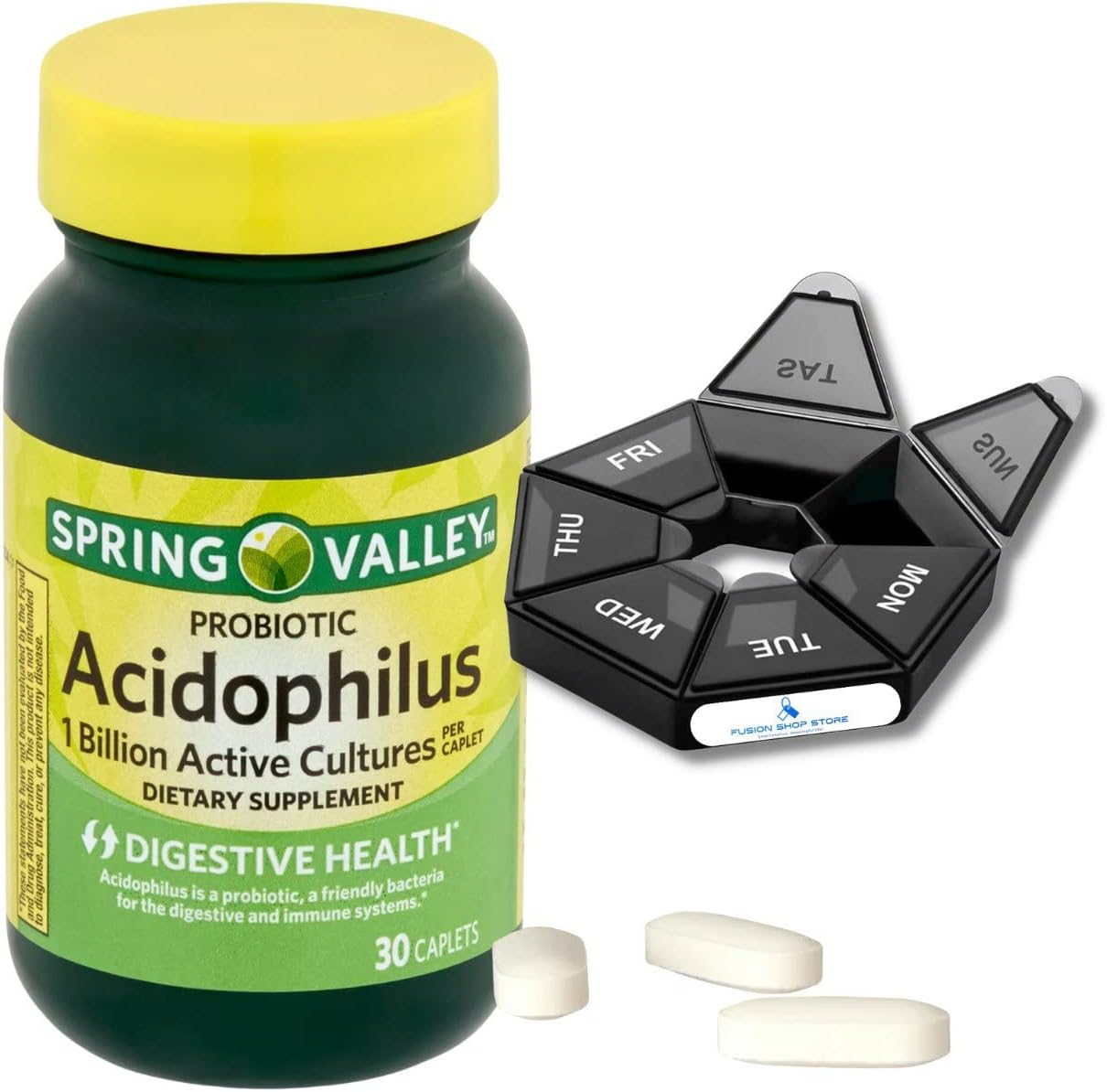 Amazon.com: Spring Valley Acidophilus Probiotic, 30 ct (1) Set with ...