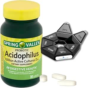 Amazon.com: Spring Valley Acidophilus Probiotic, 30 ct (1) Set with ...