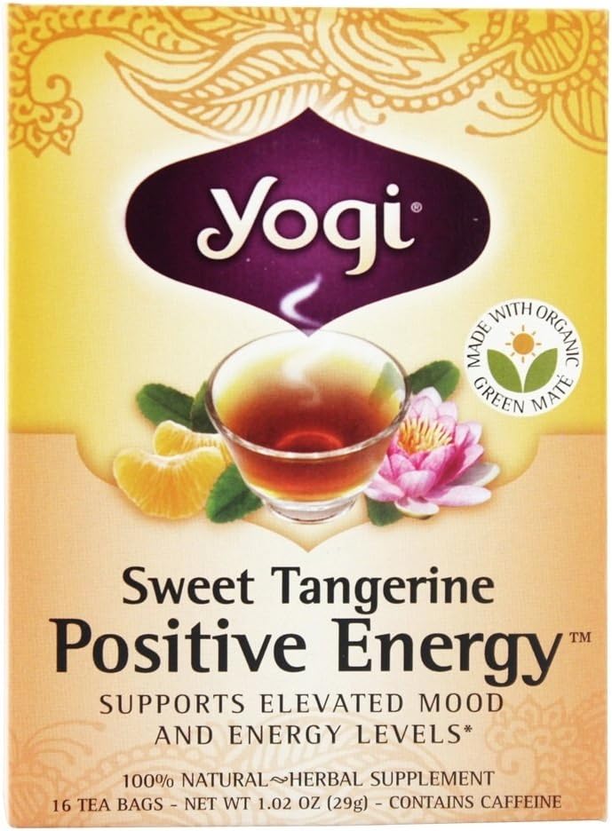 Amazon.com : Yogi Sweet Tangerine Positive Energy, 16 Tea Bags ...