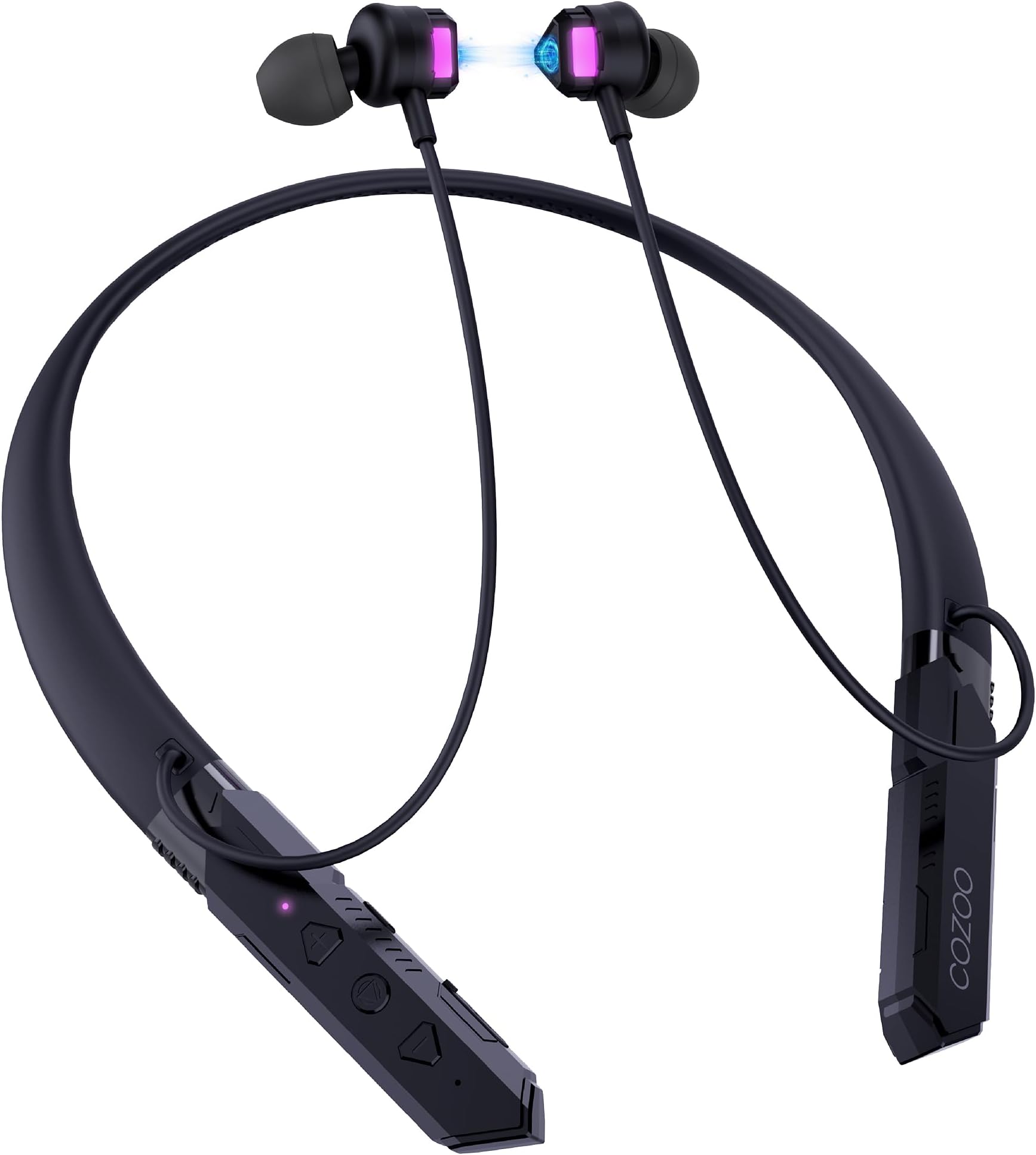Amazon.com: Lecefty Neckband Bluetooth Headphones, 200H Extra Long ...
