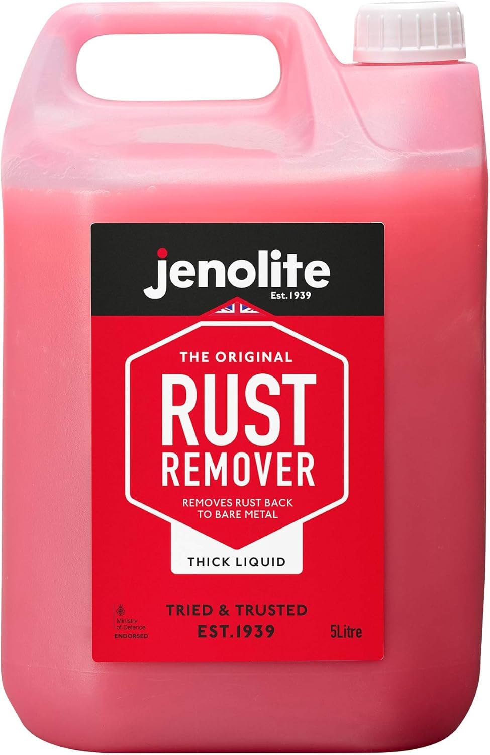 JENOLITE Rust Remover Thick Liquid | 5 Litre | Non-Drip Formula | Fast ...