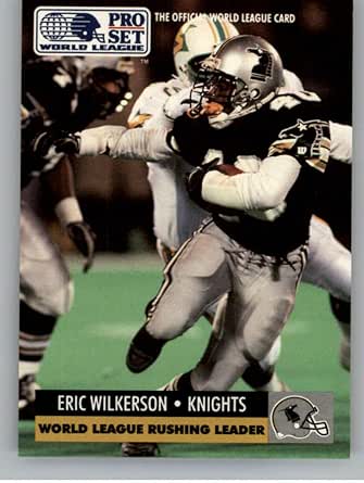 Amazon.com: 1991 Pro Set WLAF Football #20 Eric Wilkerson NY NJ Knights ...