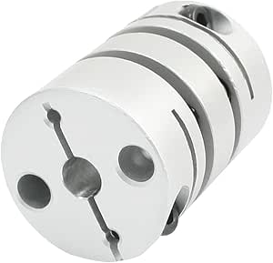 uxcell 6mm to 6mm CNC Motor Jaw Shaft Dual Diaphrag Coupling Coupler ...