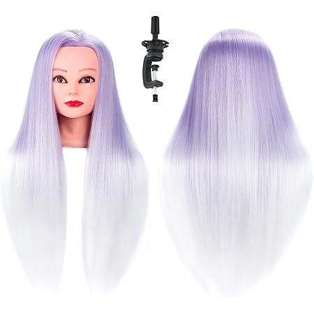 Amazon.com : Training Head 26"-28" Mannequin Head Hair Styling Manikin ...