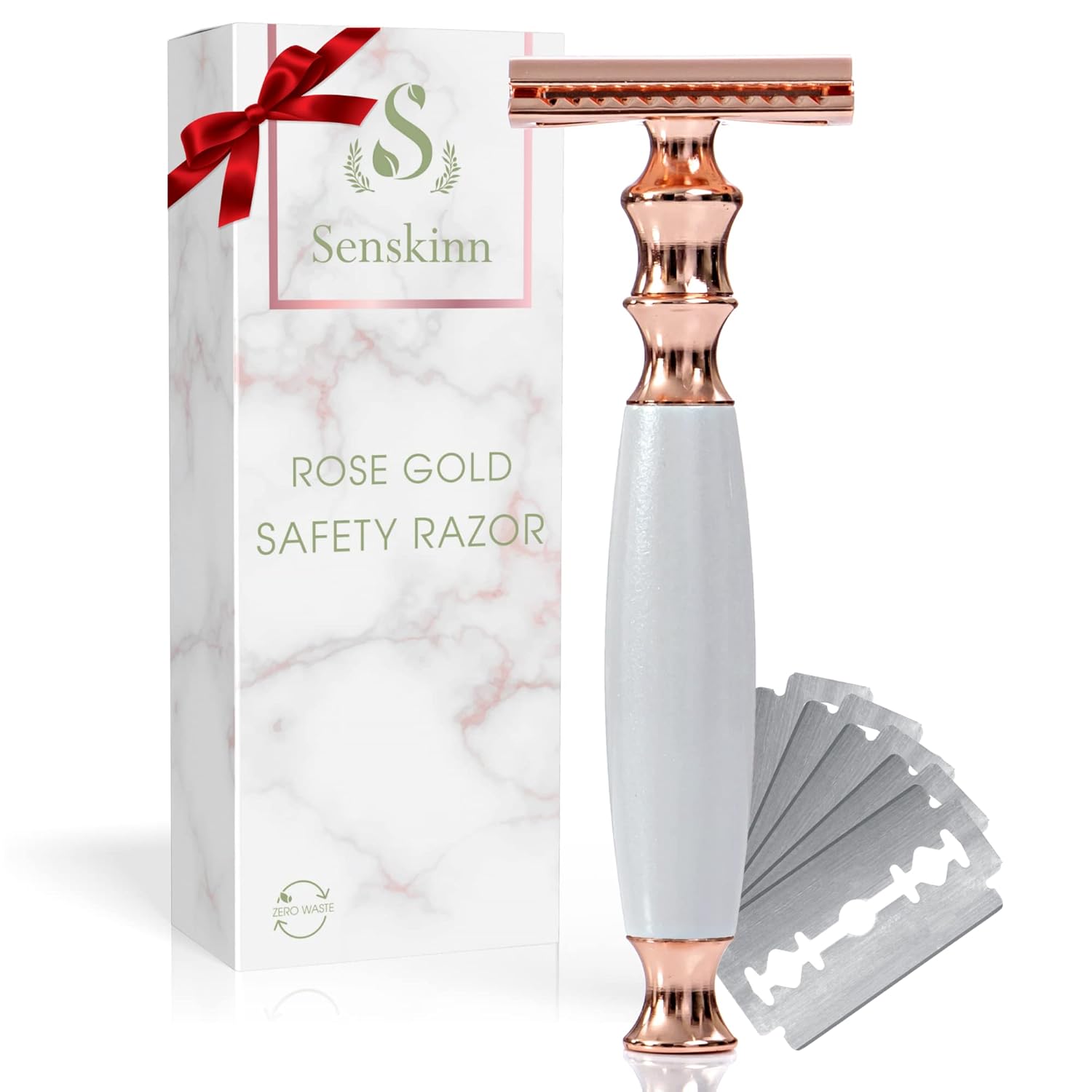 Amazon.com: Senskinn Safety Razor for Women | Eco Friendly Razor for ...