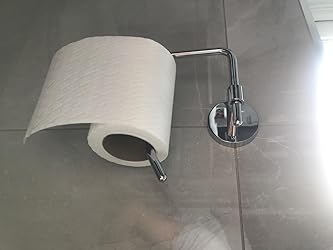 GROHE BauCosmopolitan Toilet Paper Holder (Metal without Cover, Concealed Fastening, Including ...