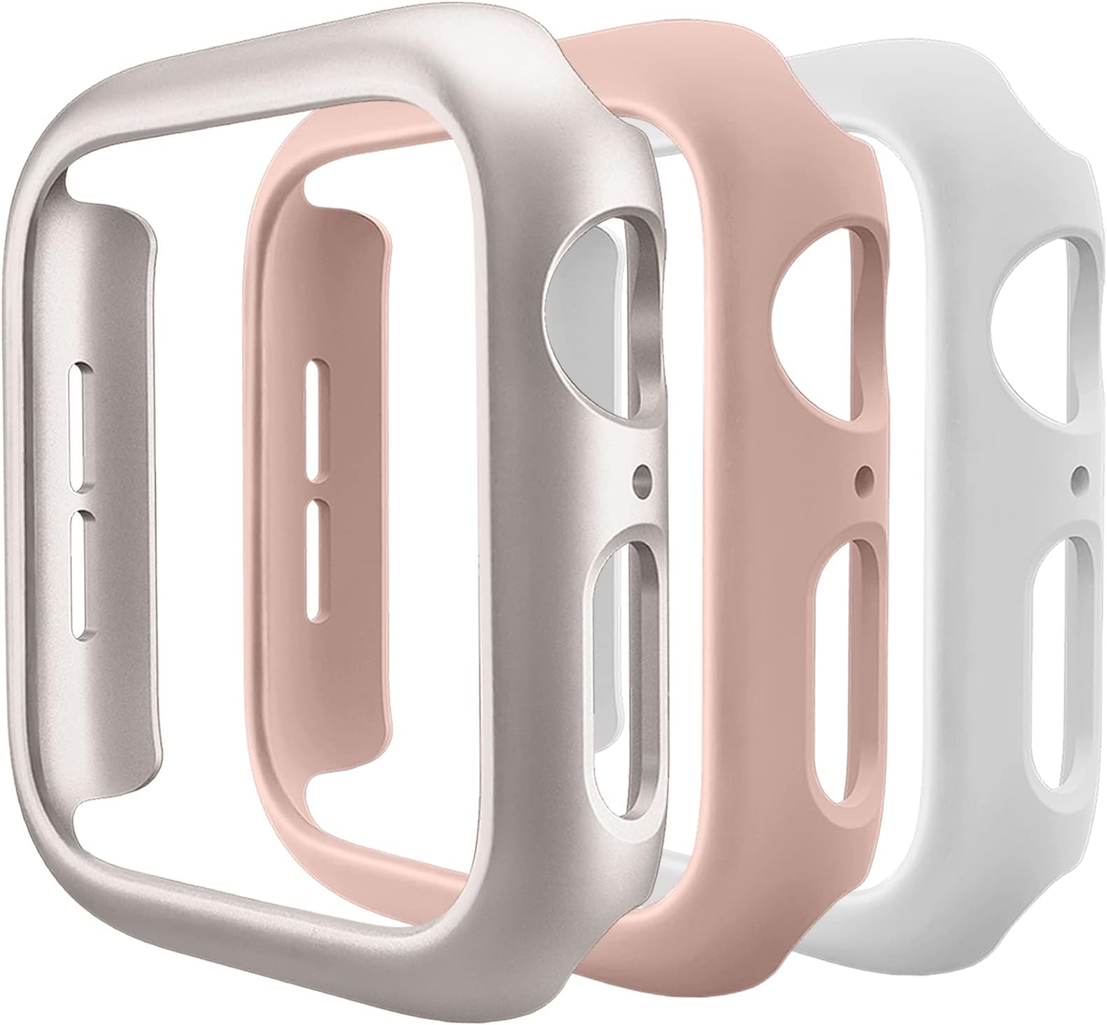 Amazon.com: 3 Pack Compatible for Apple Watch Case 40mm Series 6 Series ...