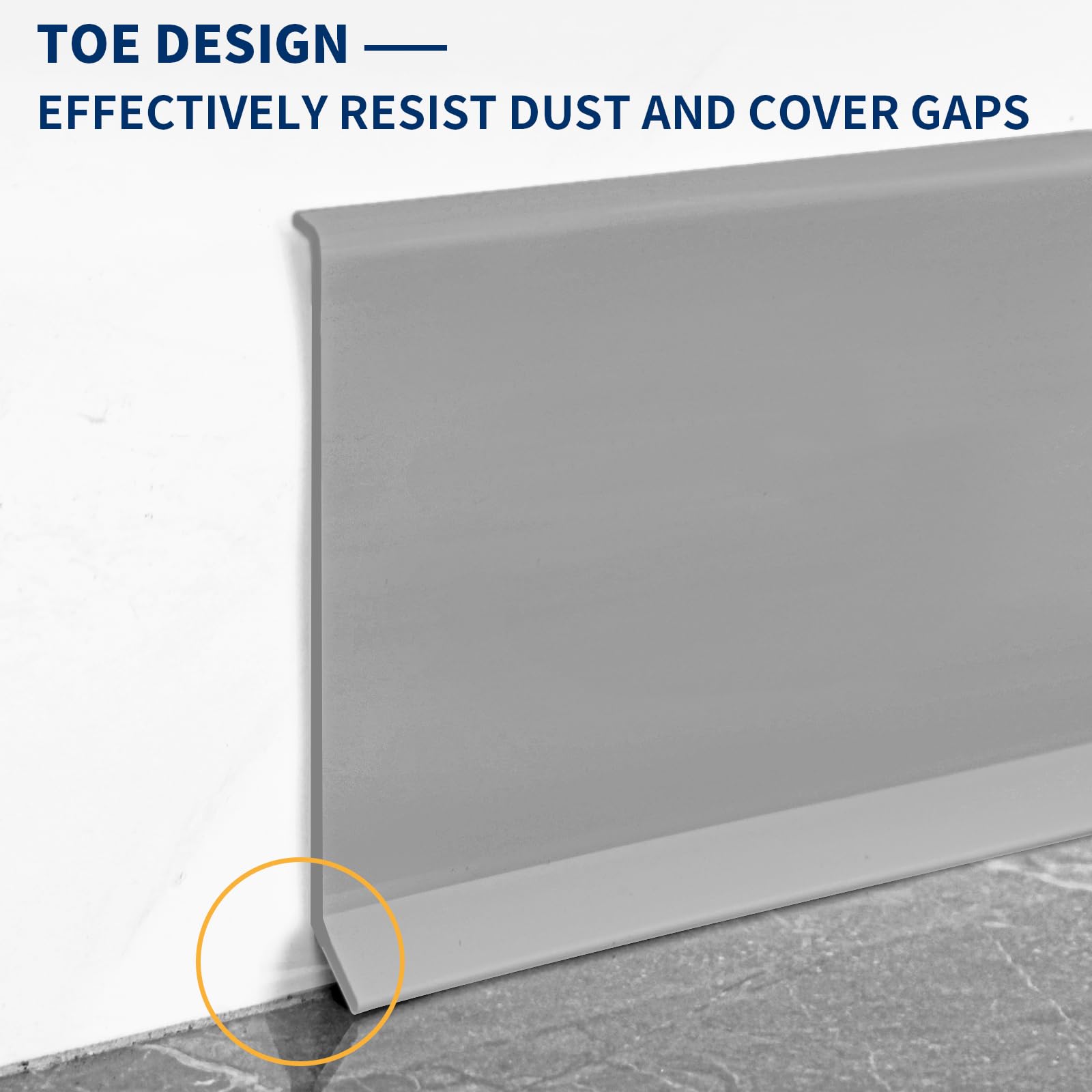 Snapklik.com : Heonay Flexible Baseboard Molding Trim 4 Inch Self ...