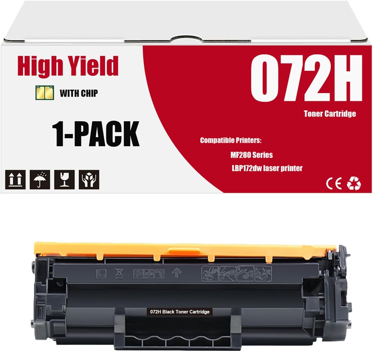 Amazon.com: Eficazink 072H High Yield Toner Cartridge Compatible for ...