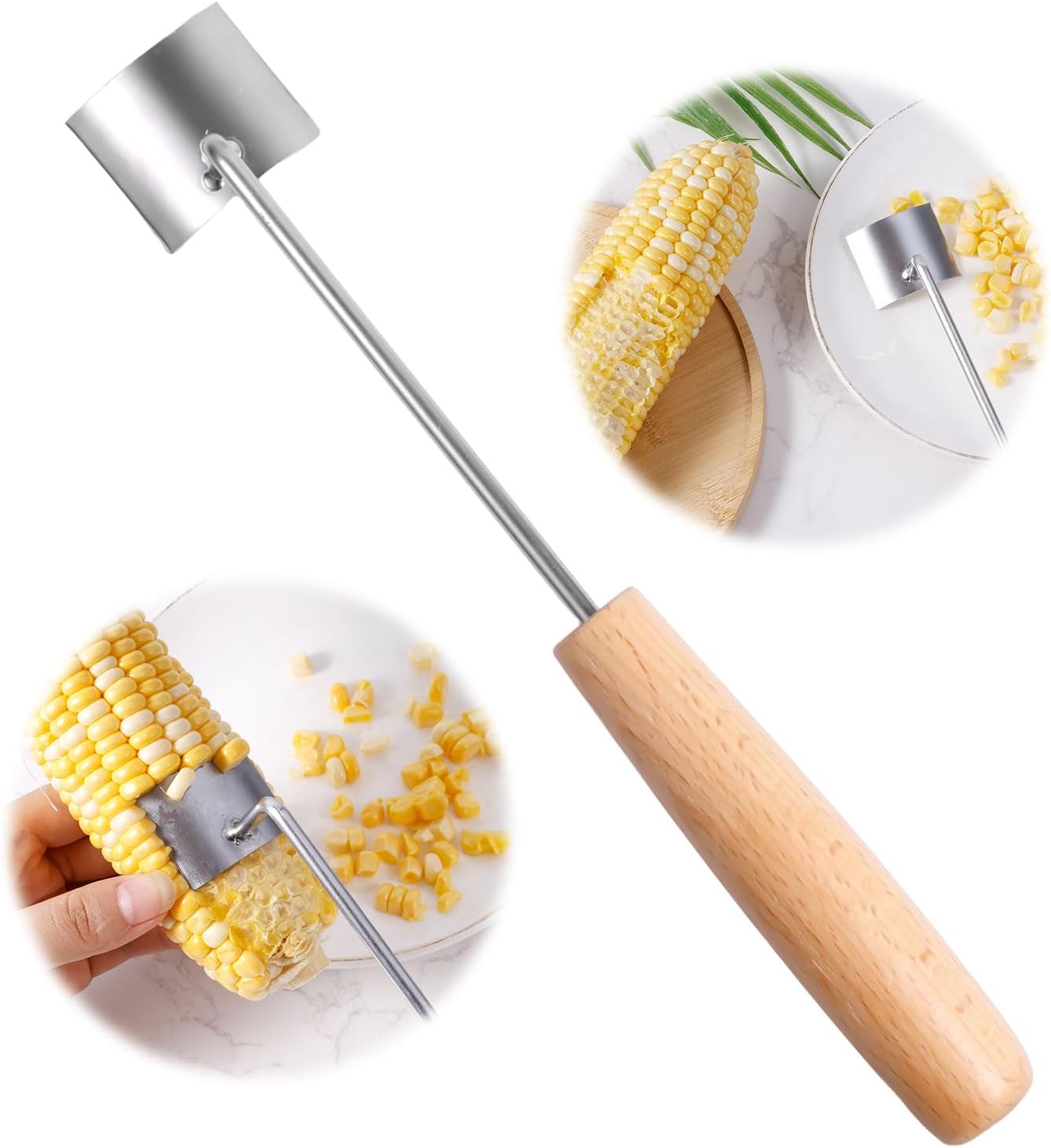 Amazon.com: Corn Peeler for Corn on the Cob, Stainless Steel Stripper ...