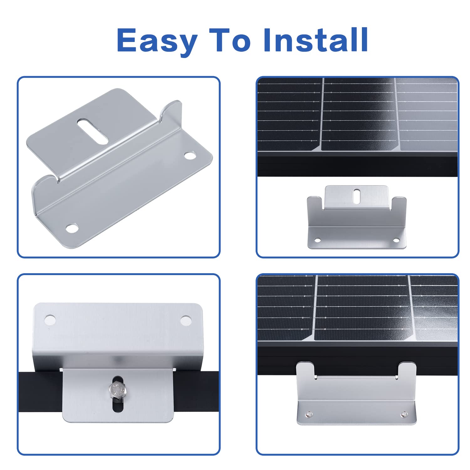 Snapklik.com : Solar Panel Mount Z Brackets, 1 Set 4 Units Solar Panel ...