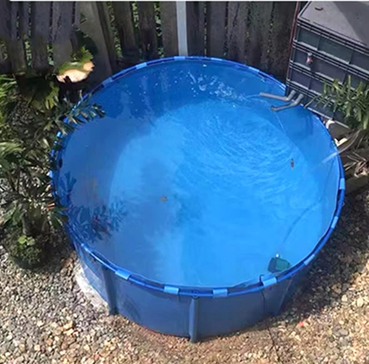Amazon.com: Round Backyard Albercas Para Adultos/ Blue Plastic Piscina ...