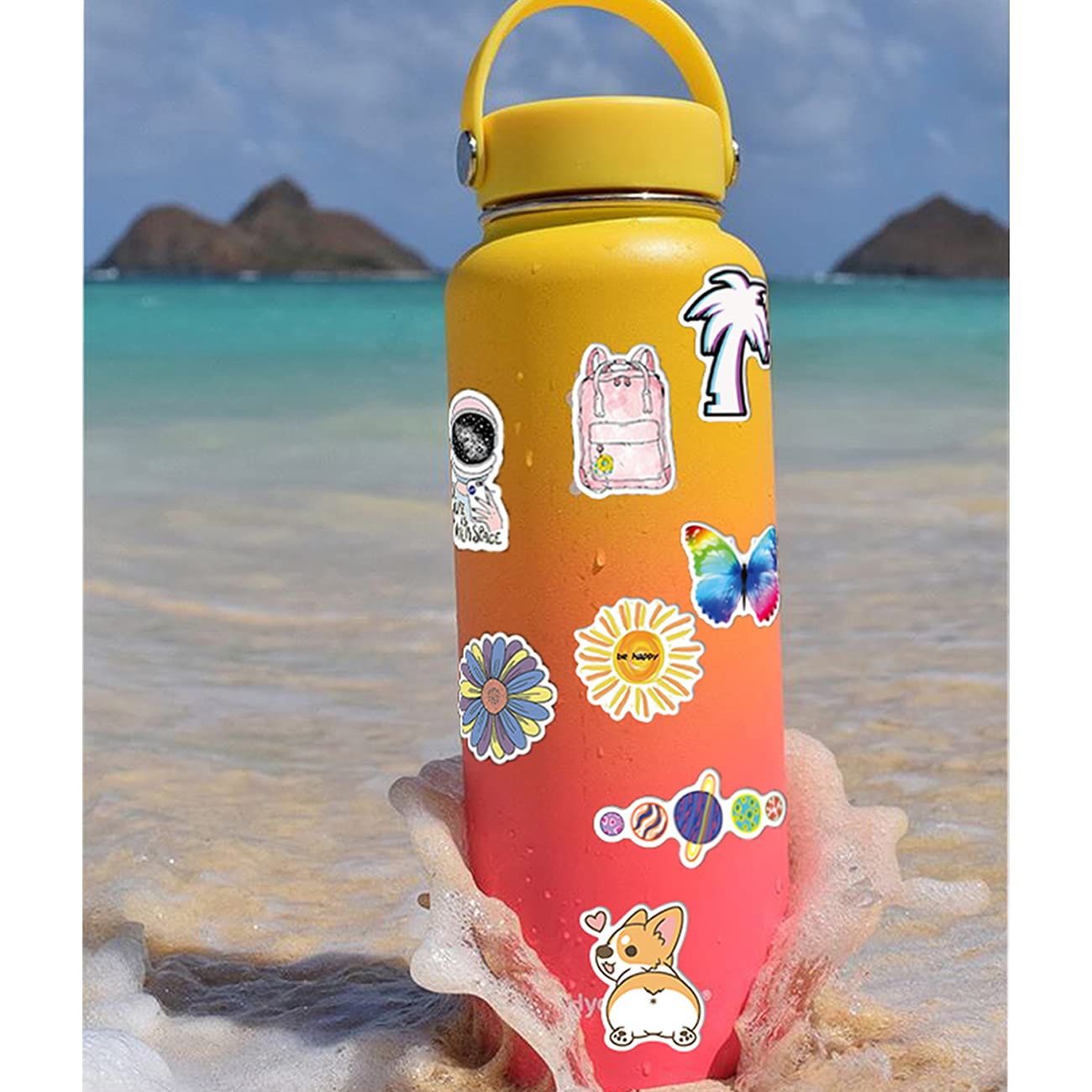 Stickers for Water Bottles 200 Pcs Cute Aesthetic Vinyl Stickers for ...