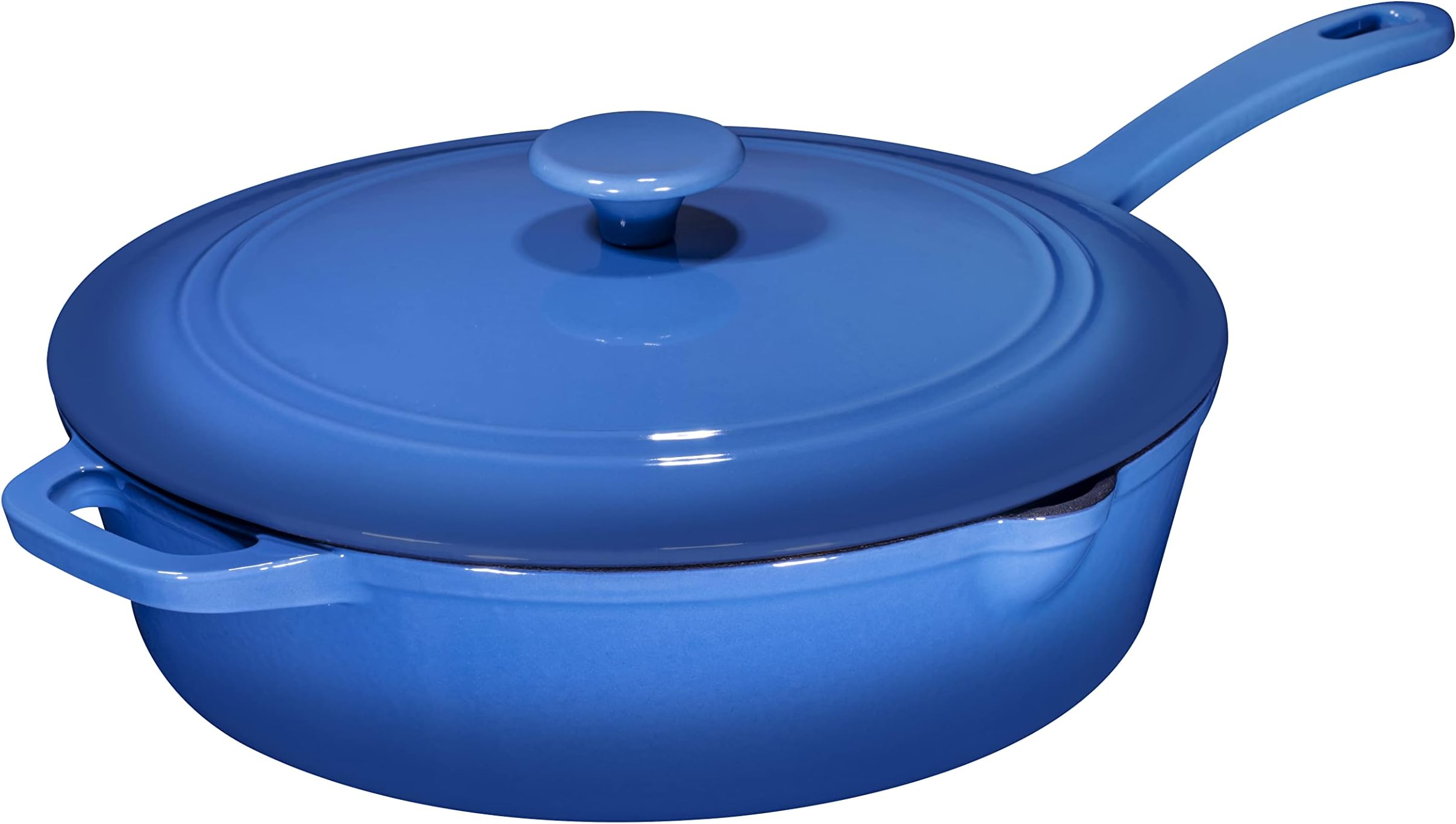 Amazon.com: Navaris Enameled Cast Iron Skillet - 12" Frying Pan with ...
