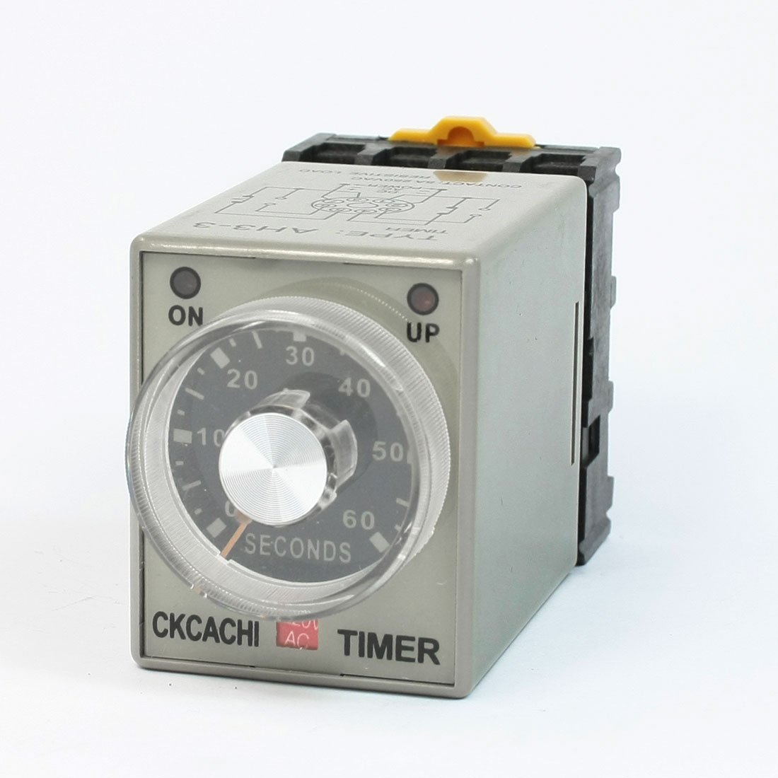 Amazon.com: 60 Seconds Power On Up Time Delay Relay Timer 220V AC AH3-3 ...