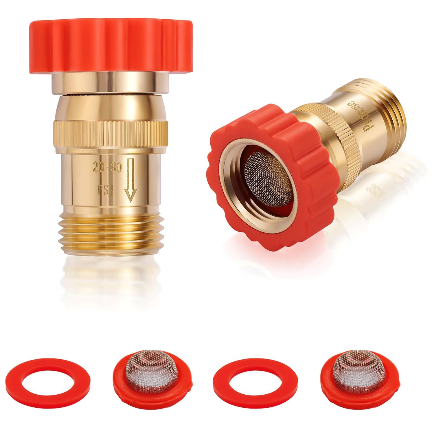 Snapklik.com : Pronese 2Pack LF Brass Drip Irrigation Inline Water ...