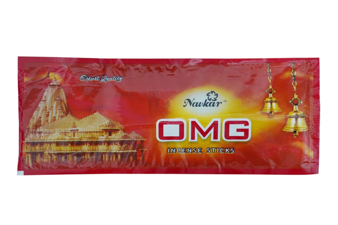 NAVKAR OMG Agarbatti (18 Pouches of 30 gms each, Total 540 gms per pack ...