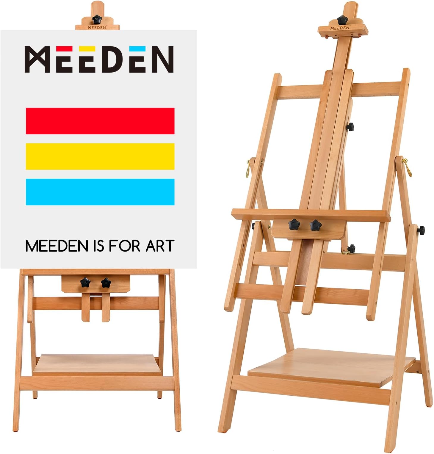 Amazon.com : MEEDEN Extra Large Heavy-Duty H-Frame Studio Easel - Solid ...