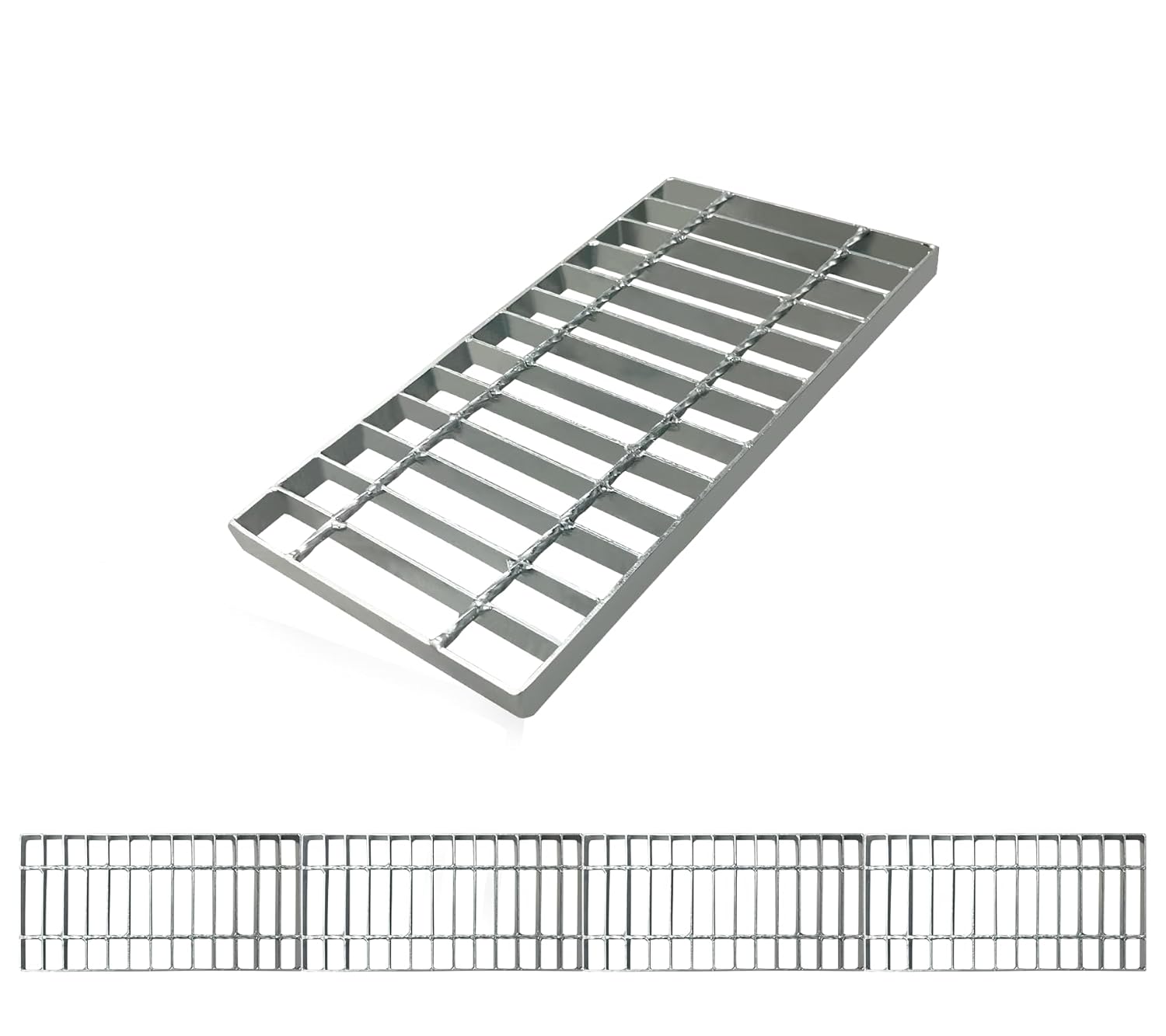 Natotela Pedestrian Galvanized Steel Trench Grate-16x8 in. Durable ...