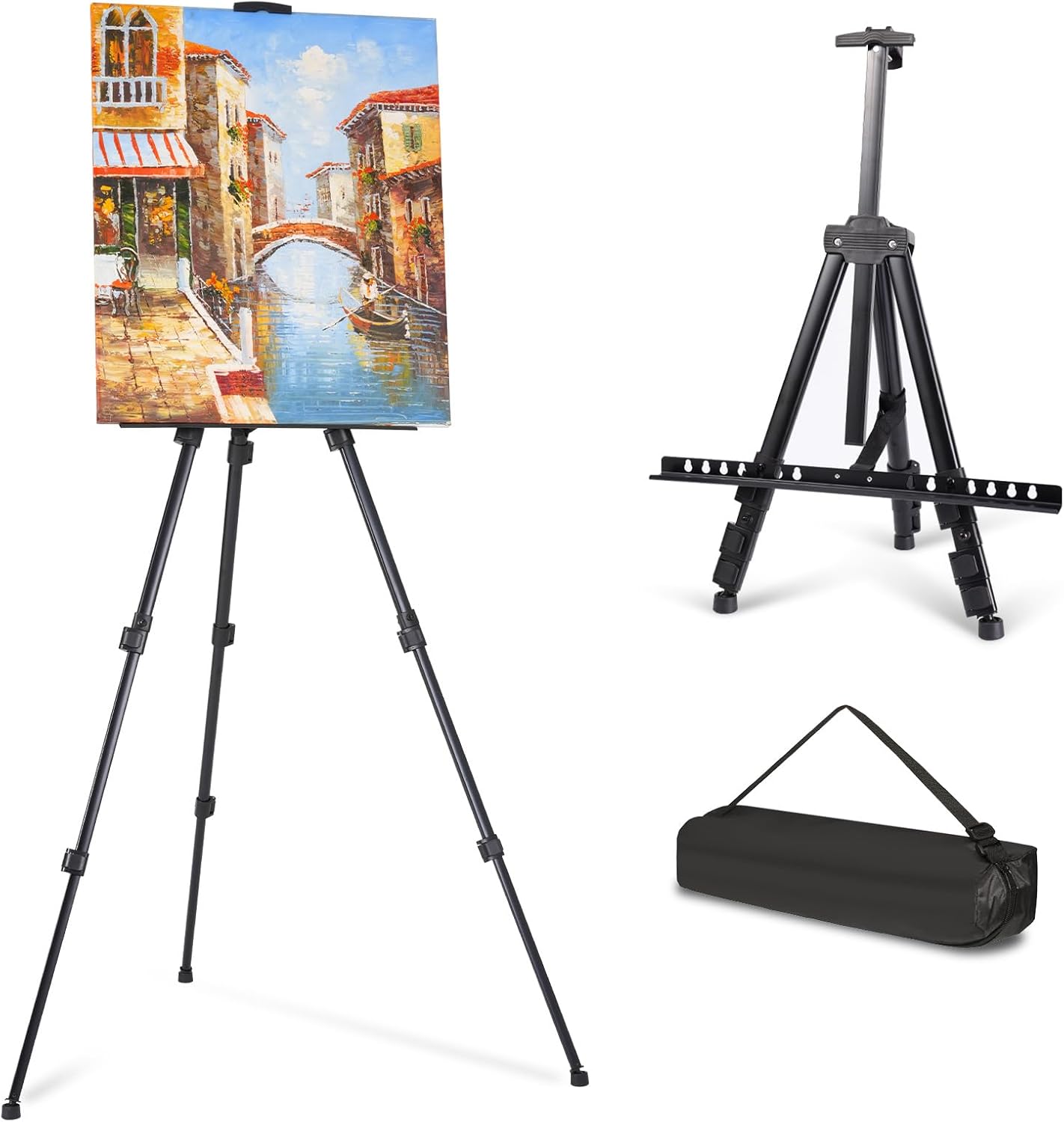 Amazon.com: Art Painting Artist Easel Stand, Portable Adjustable Height ...