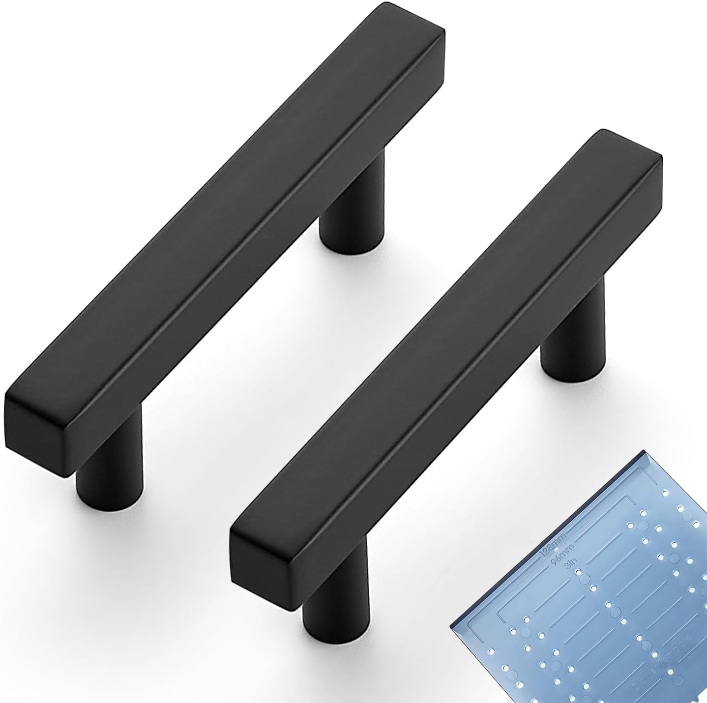 Ravinte 20 Pack 2-1/2 Inch Cabinet Pulls Black Sqaure Kitchen Cabinet ...