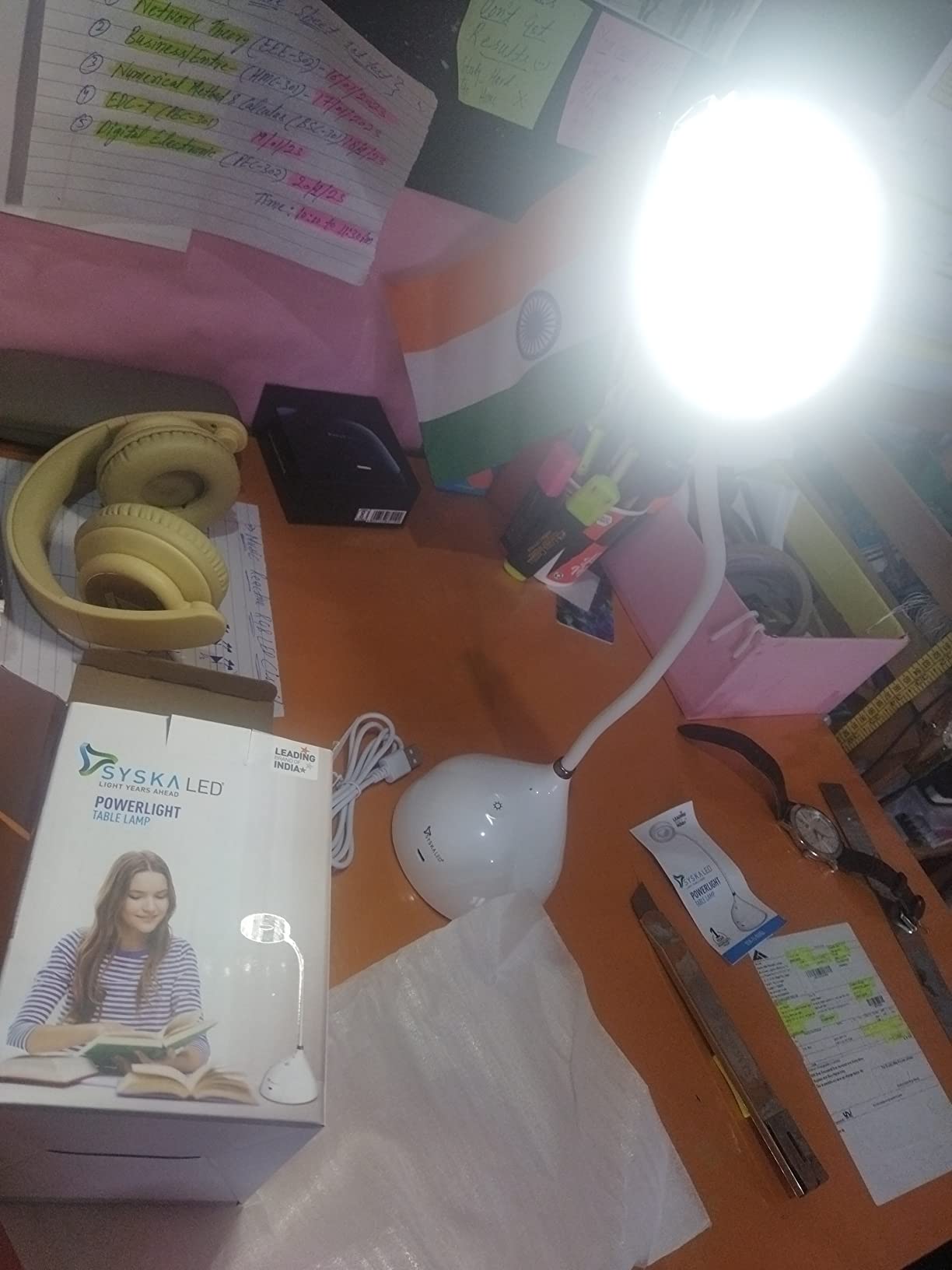 SYSKA SSK-TL-8605L POWERLIGHT 10W LED Table lamp with 3 Stage Dimming ...