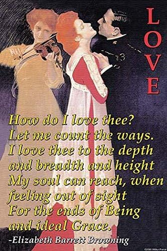 Amazon.com: How do I love thee let me count the ways Elizabeth Barrett ...