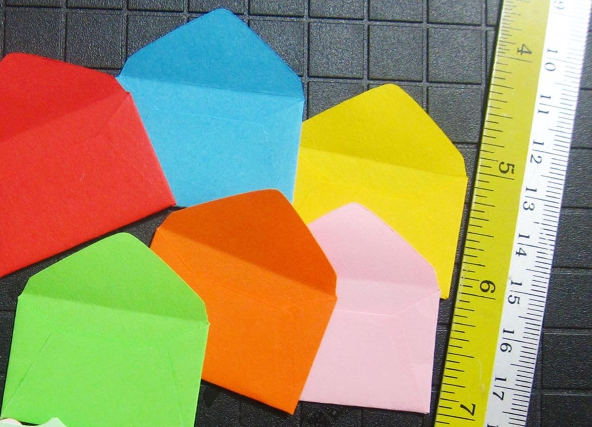 Amazon.com: 50 Miniature Envelopes, 1x1.5", tiny cute little tooth ...