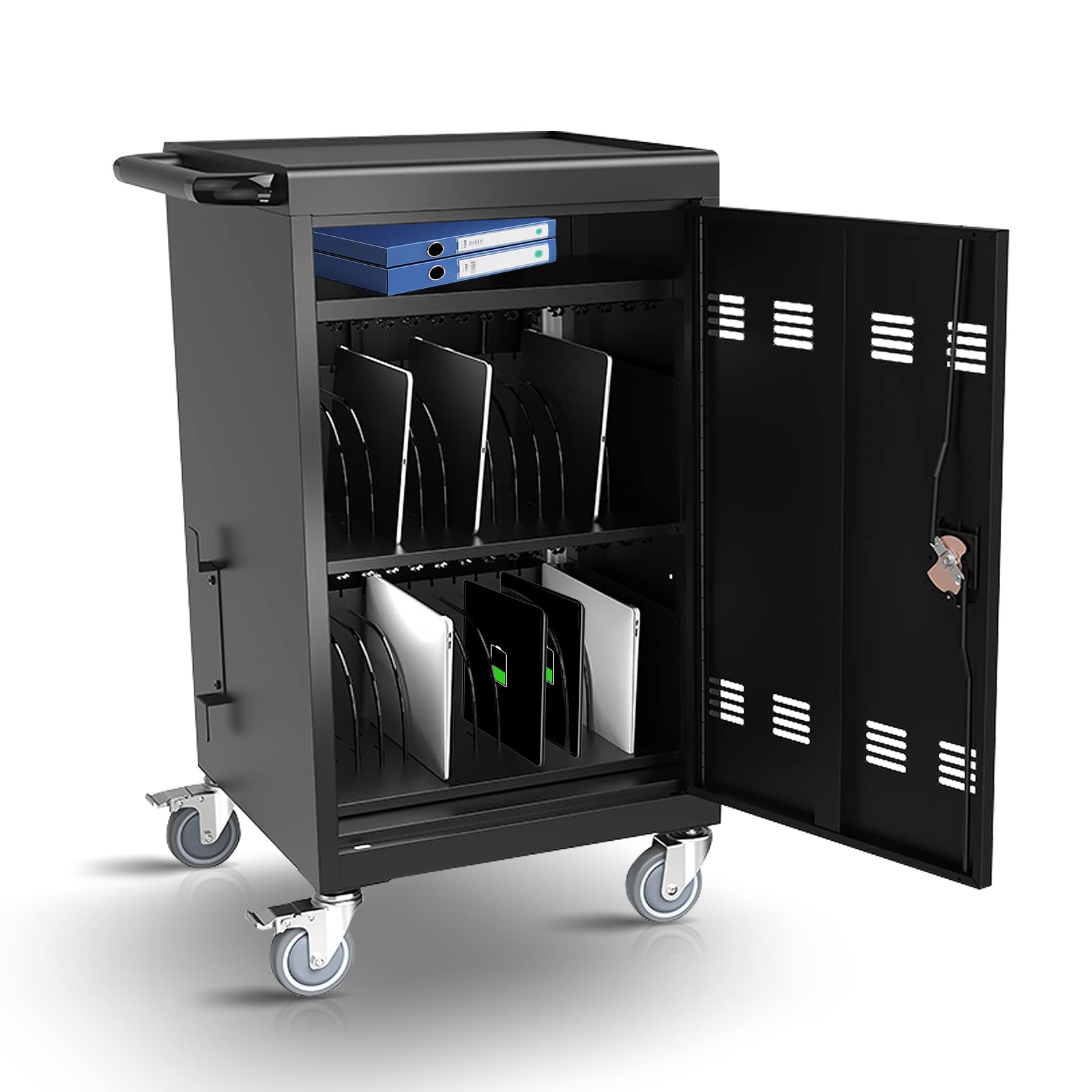 Amazon.com: Mobile Charging Cart, 32 Device Locking Laptop Tablet ...