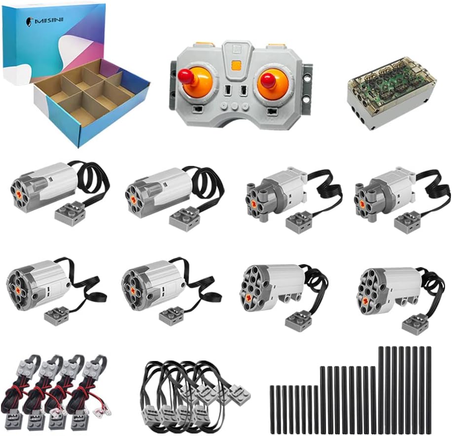 MISINI Power Functions Motor Set,Technik Motorized Building Blocks ...