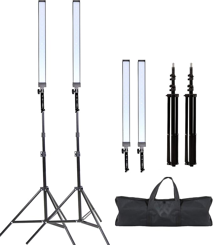 Amazon.com : GSKAIWEN Photography Studio LED Lighting Kit Adjustable ...