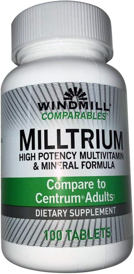 Amazon.com: Windmill Comparables Milltrium High Potency Multivitamin ...