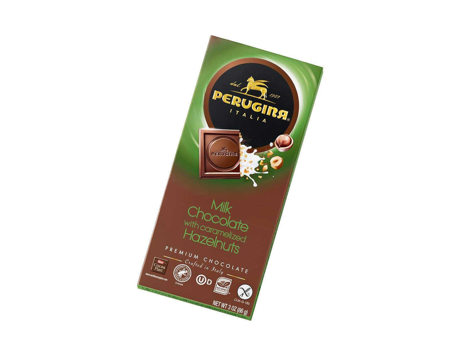 Amazon.com : Perugina Milk Chocolate & Hazelnuts bar, 3 Oz Pack of 12 ...