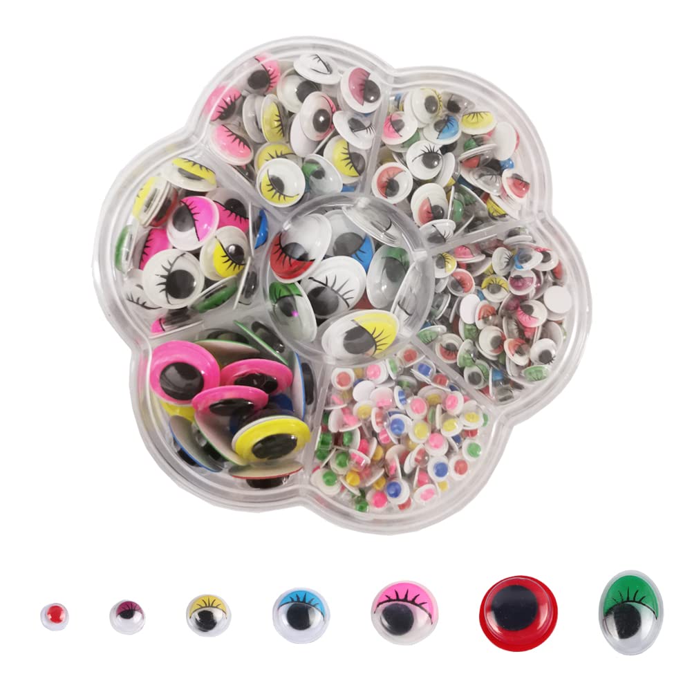 Googly Eyes Self Adhesive Craft Eyes, 400PCS Stick On Wiggle Eyes ...