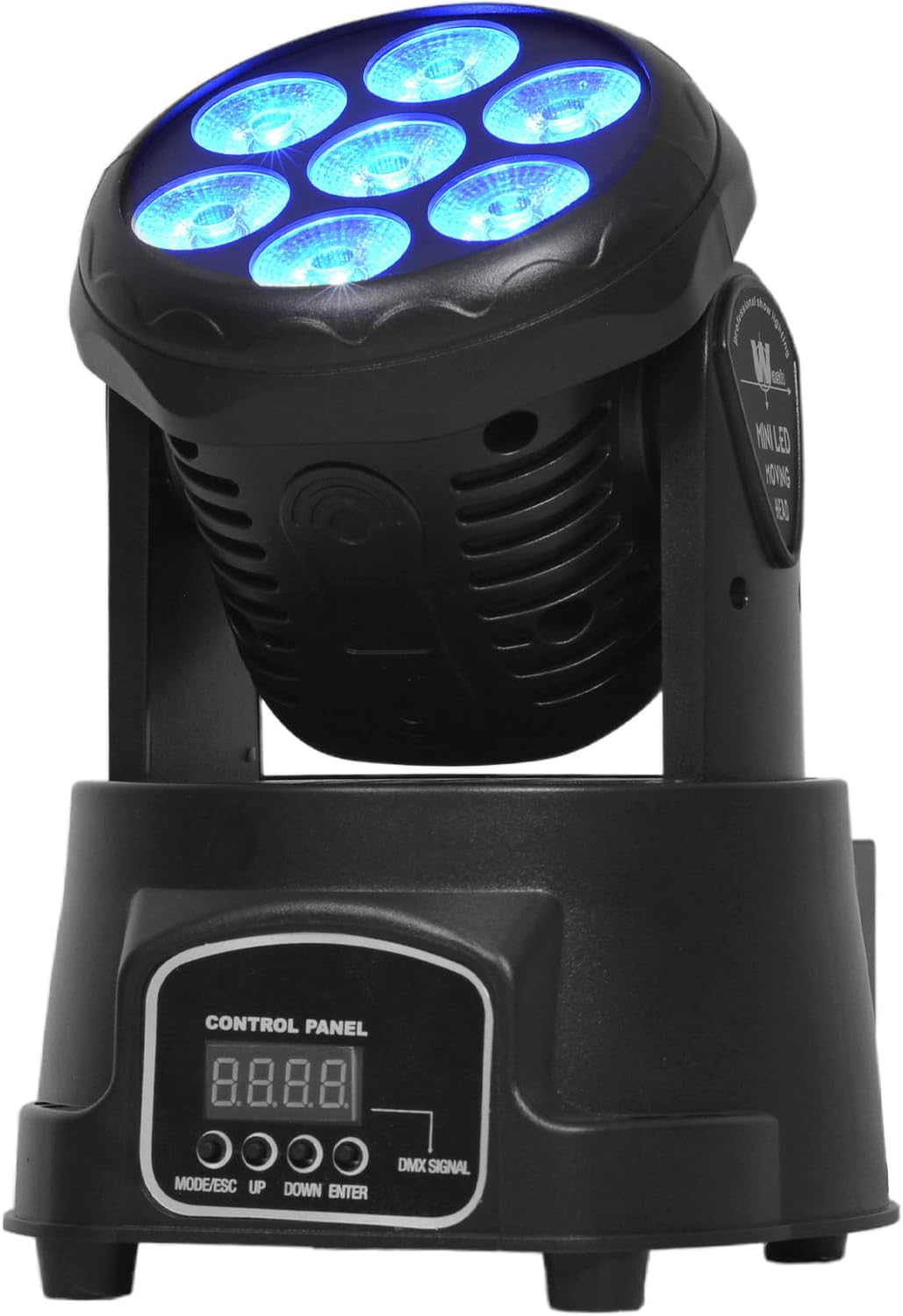 RACK & PACK Cabeza Movil 7 Luces Led RGB 150 W Luces Roboticas Dj para ...