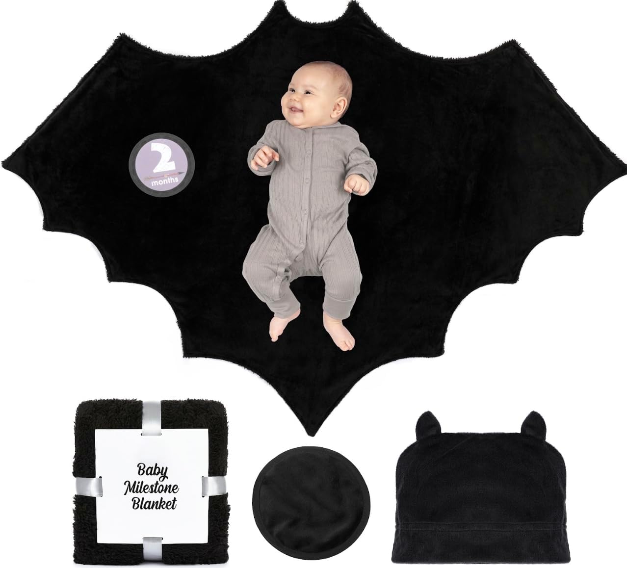 Amazon.com: Baby Bat Swaddle Blanket (1 PCS), Baby Bibs for Boys, Girls ...